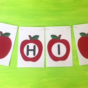 Apple Banner/bunting/garland - Etsy