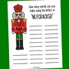 Nutcracker Word Game: Christmas Printable Activity - Etsy Canada