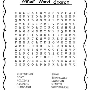 My Winter Christmas Activity/worksheet Booklet 7 Fun Pages | Etsy