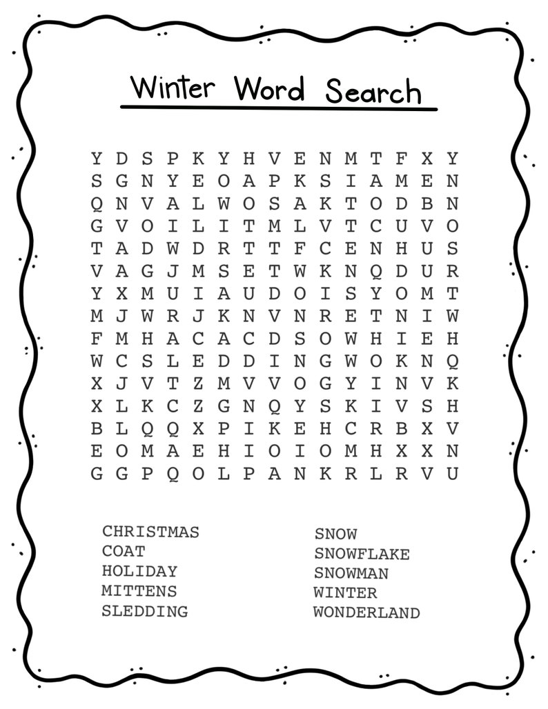 My Winter Christmas Activity/worksheet Booklet 7 Fun Pages - Etsy