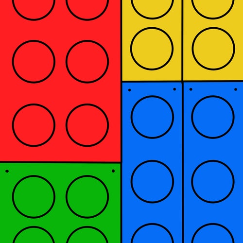 Printable Custom Brick Building Block Party Sign Banner - Etsy