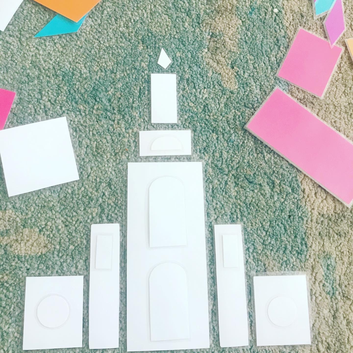 Shape Temples Activity - Etsy