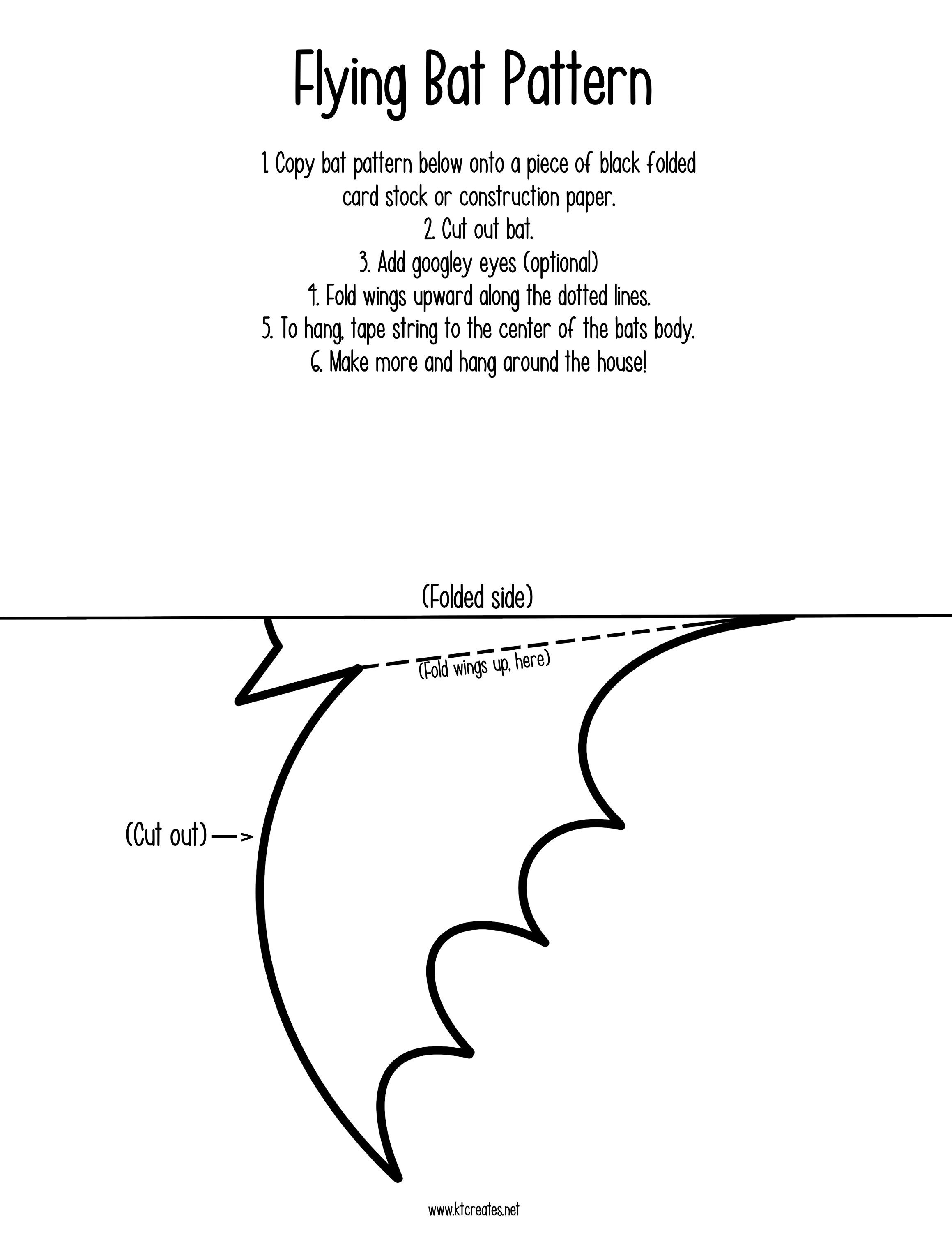 Flying/hanging bat pattern | Etsy
