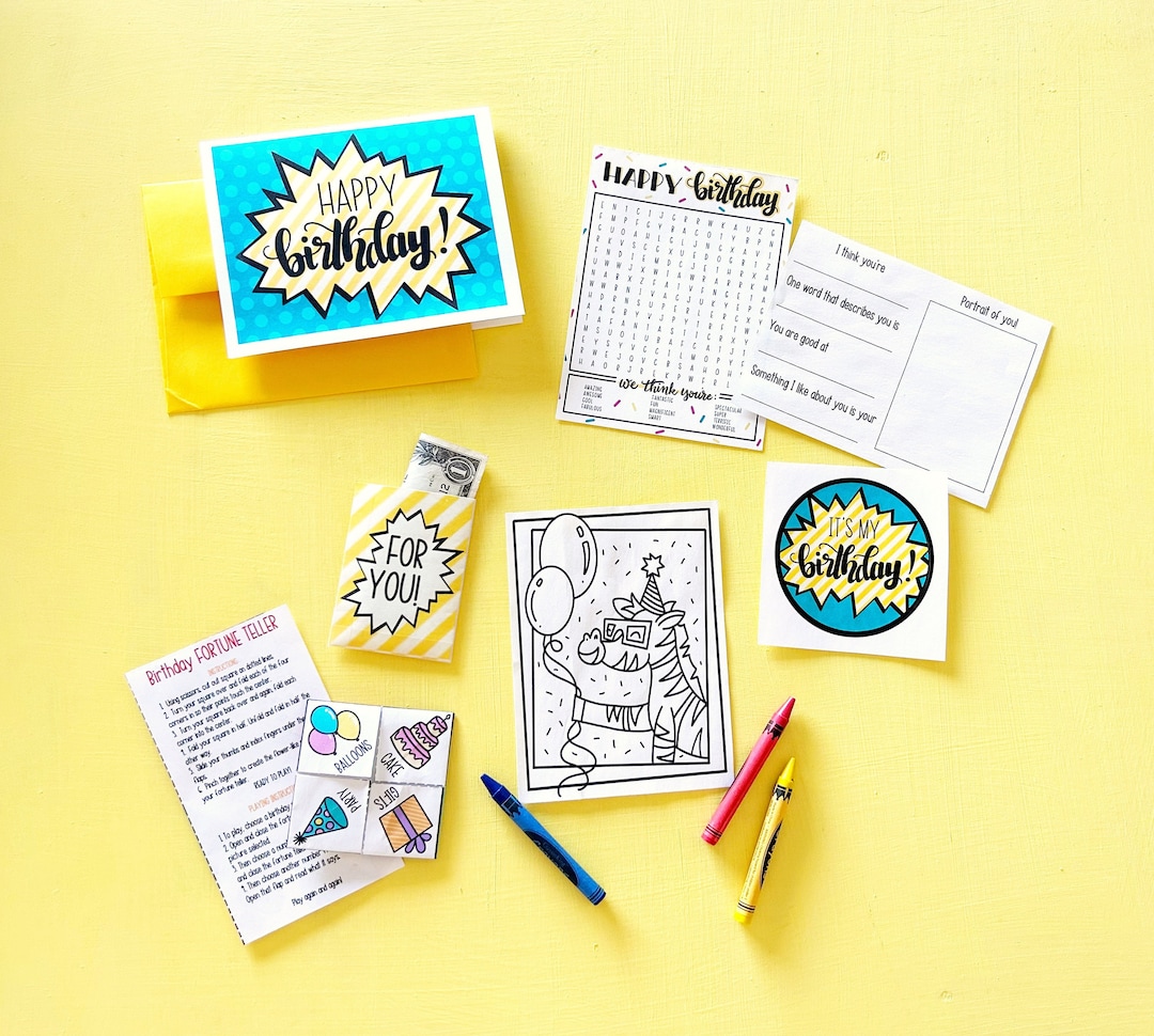 Happy Birthday Card Mailer, Gift, Present, Package, Bundle - Etsy