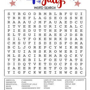 4th of July Activity BUNDLE!- Coloring, Games and Activities! - Etsy