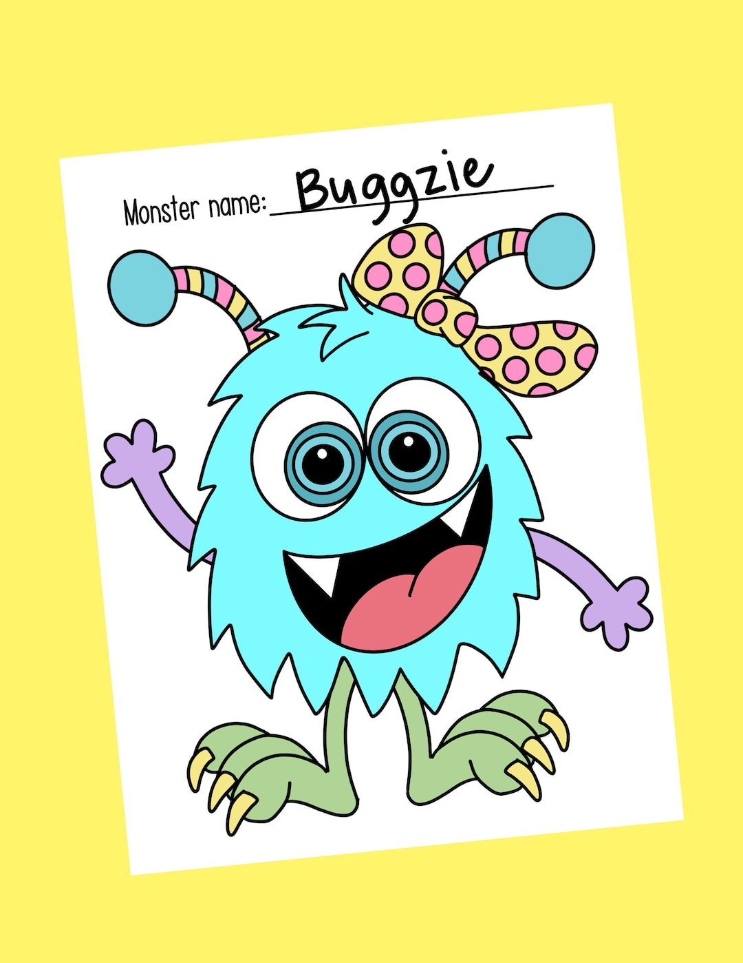 Build Your Own Monster Halloween Activity, Kids Craft - Etsy