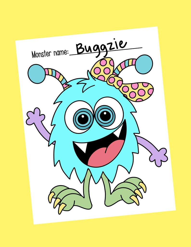 Build Your Own Monster Halloween Activity, Kids Craft - Etsy