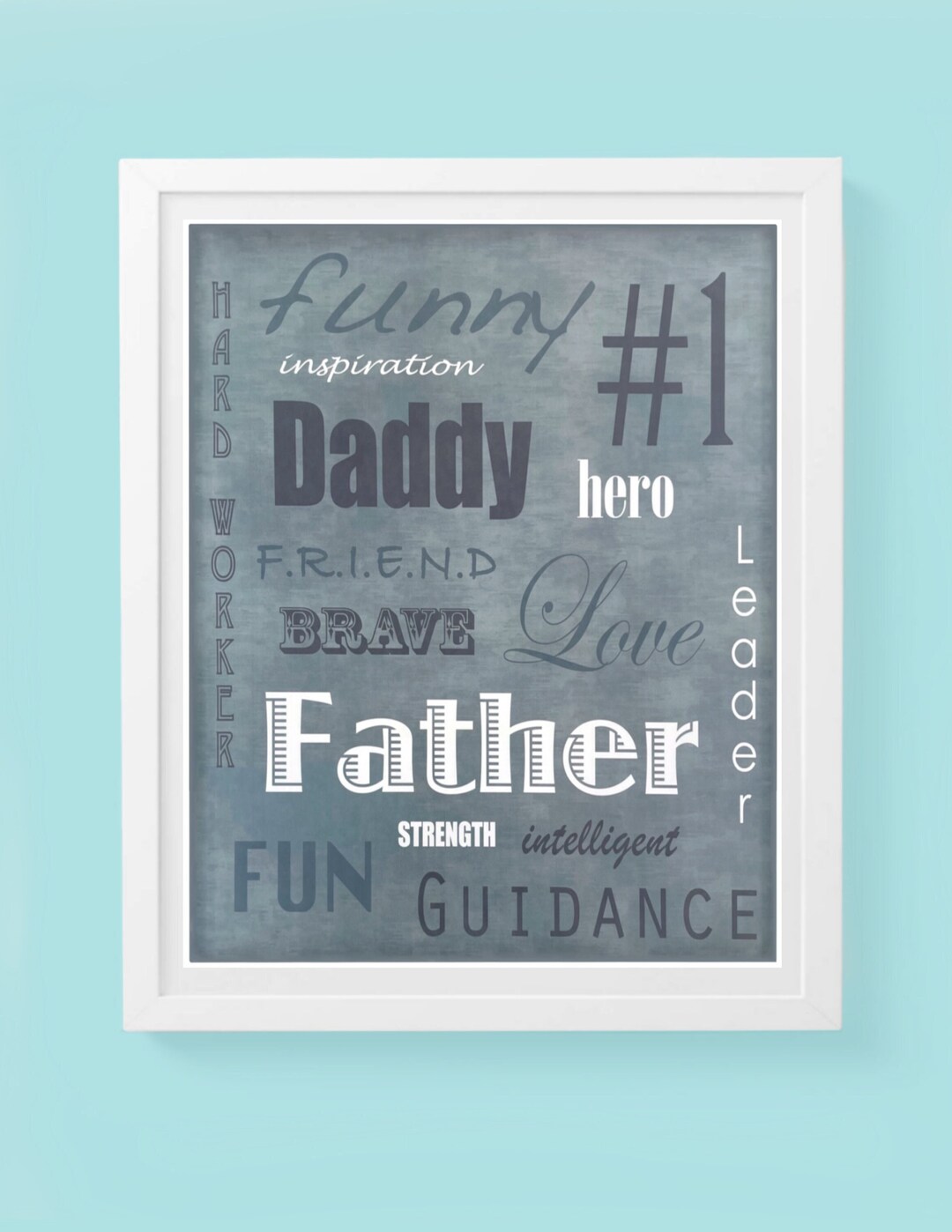 Father/dad Father’s Day Subway Art Printable - Etsy