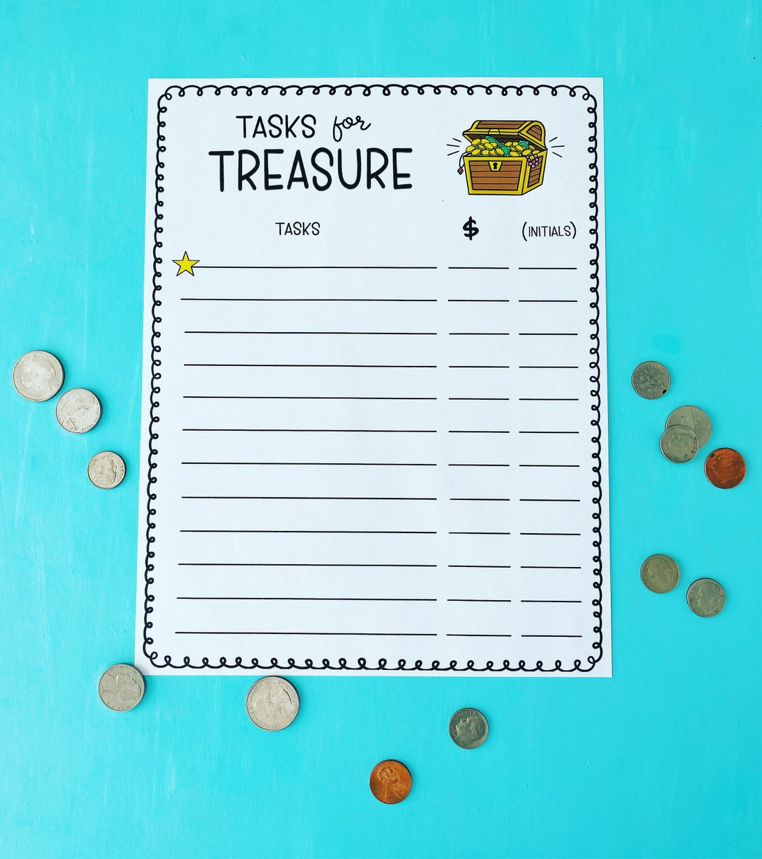 Tasks for Treasure Chart - Etsy