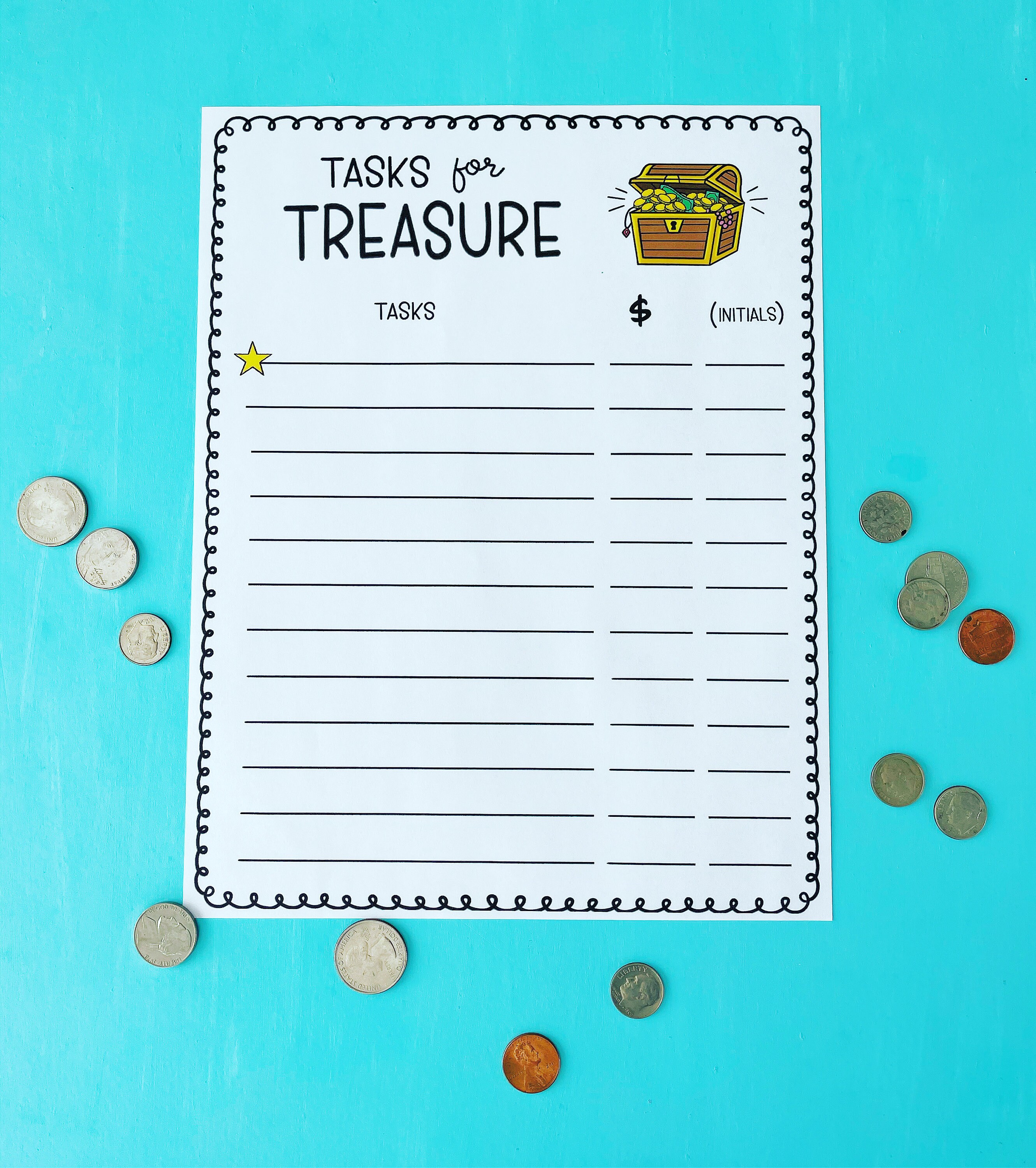 Tasks for Treasure Chart - Etsy
