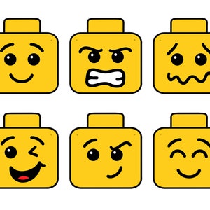 Building Block Heads Banner - Etsy