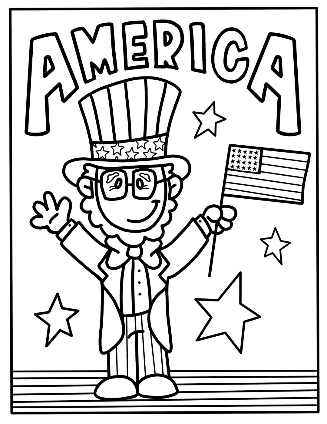 4th of July Activity BUNDLE!- Coloring, Games and Activities! - Etsy