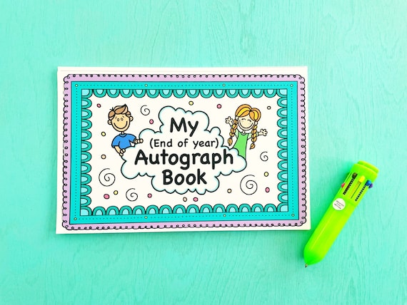 End of Year autograph Book - Etsy