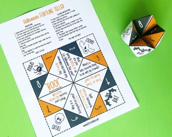 Fortune Teller Printable Mystic Mood Cootie Catcher, Digital Download ...