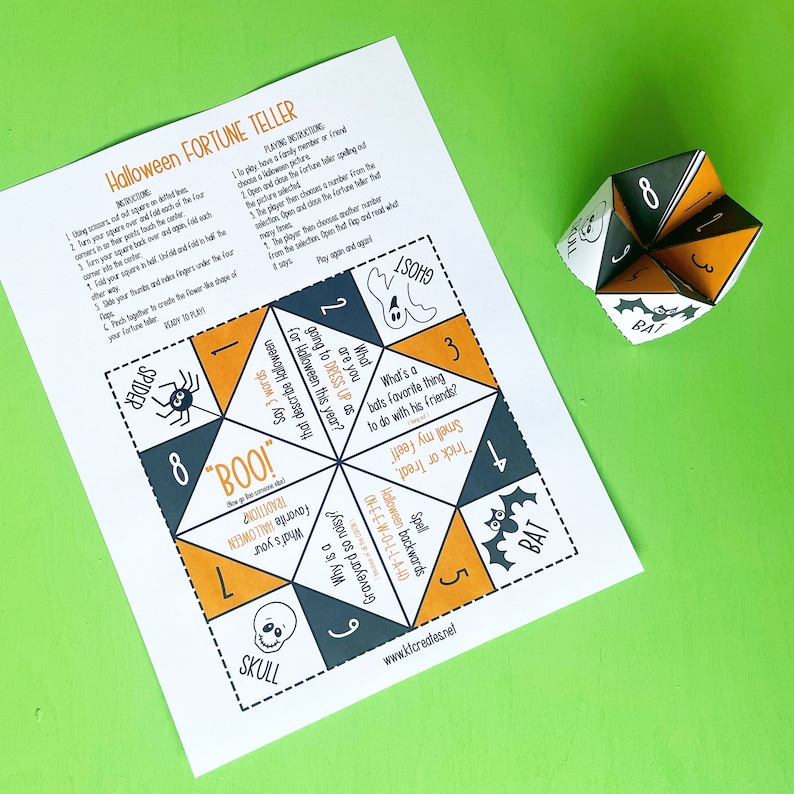 Halloween Fortune Teller/cootie Catcher - Etsy
