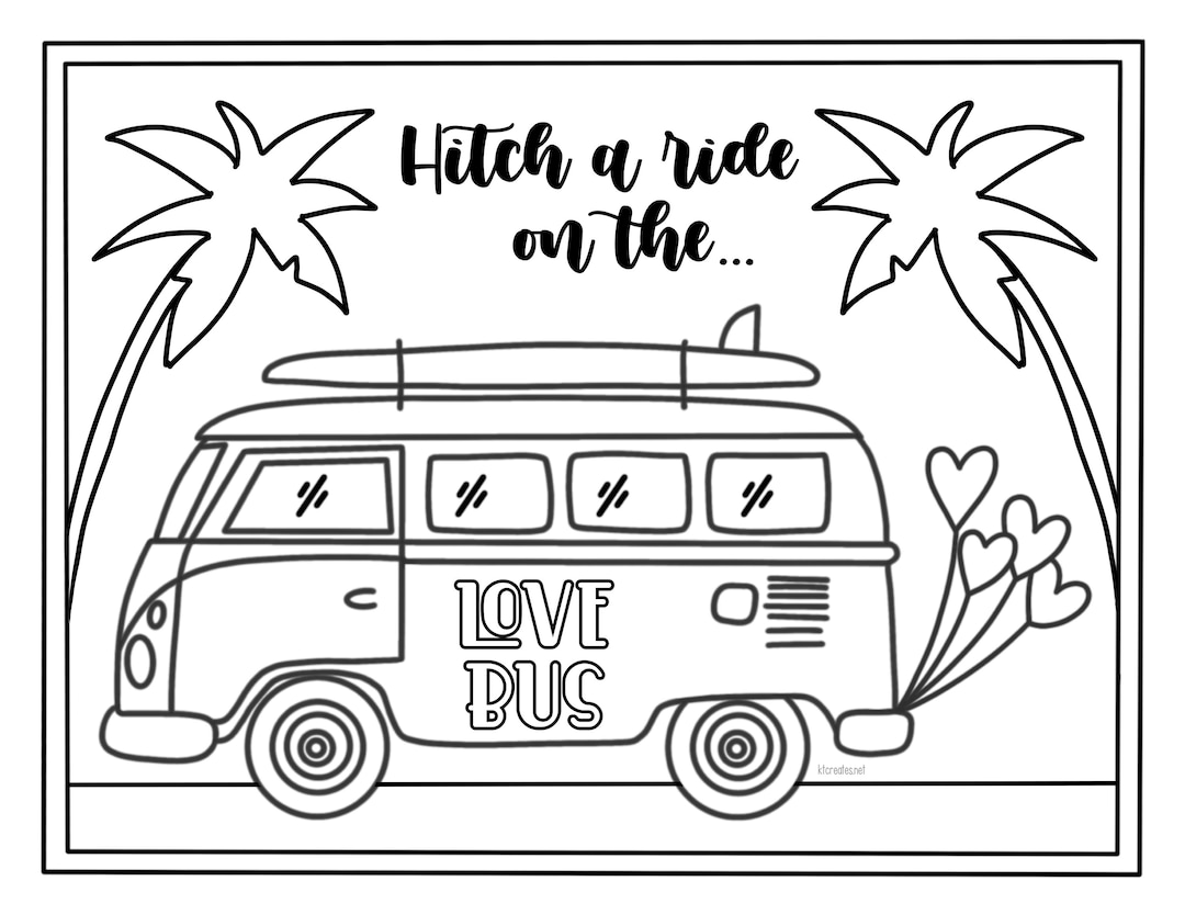 Vw Bus Coloring Page