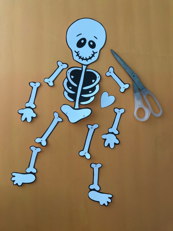 Halloween Dancing skeleton craft/activity | Etsy