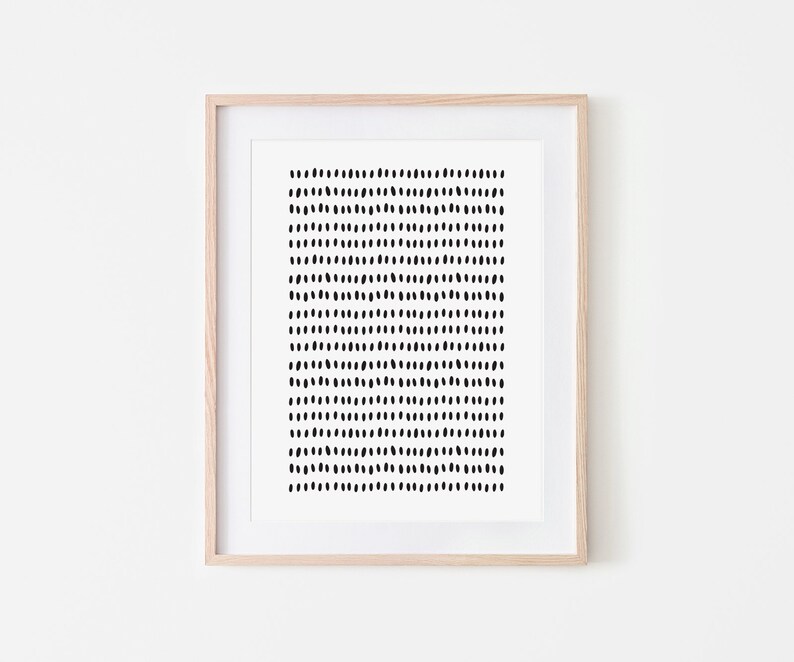 Abstract Print Black Dots Printable Minimalist Art Modern | Etsy