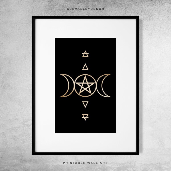 Triple Goddess Print - Etsy