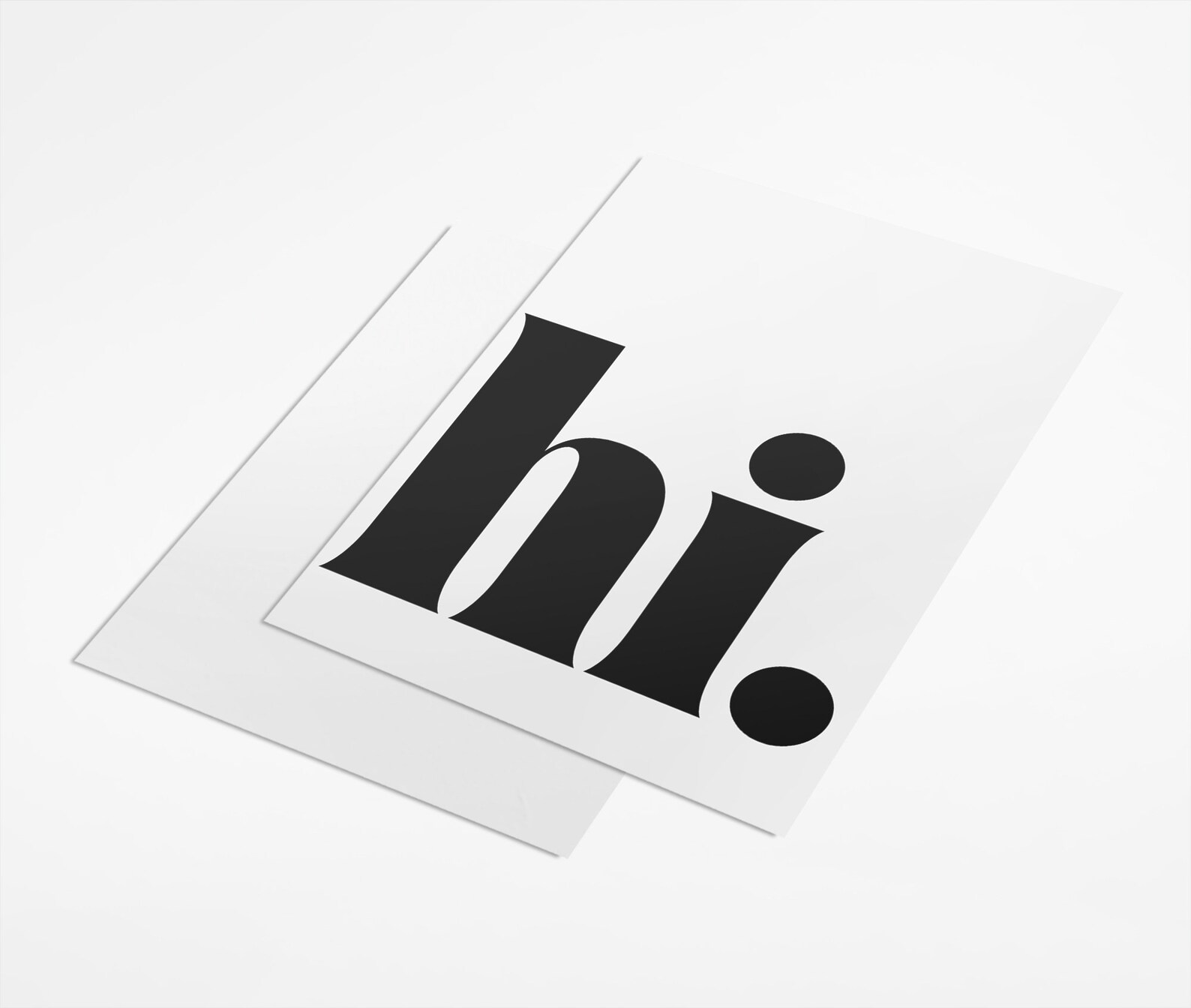 Hi Printable Wall Art Hi Poster Hi Minimalist Print Black | Etsy