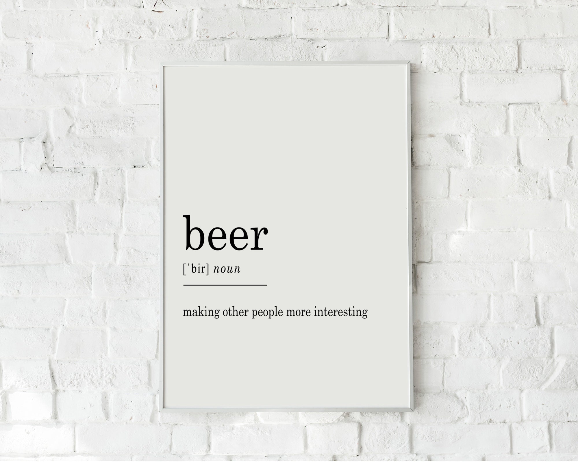 Bier Definition Bier Definition Print Definition Print - Etsy