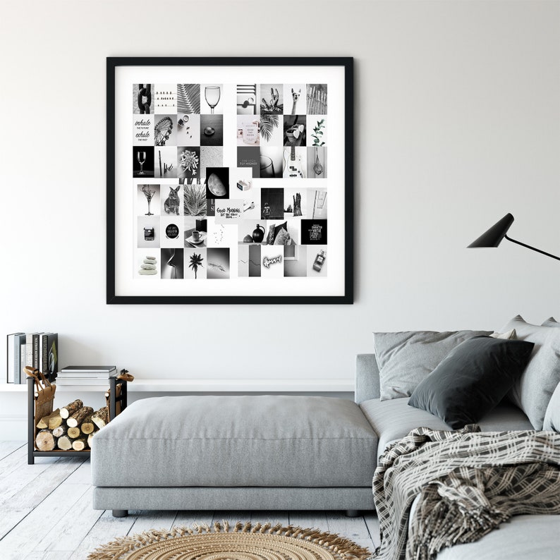 Black and White Collage Scandinavian Collage Minimalist - Etsy