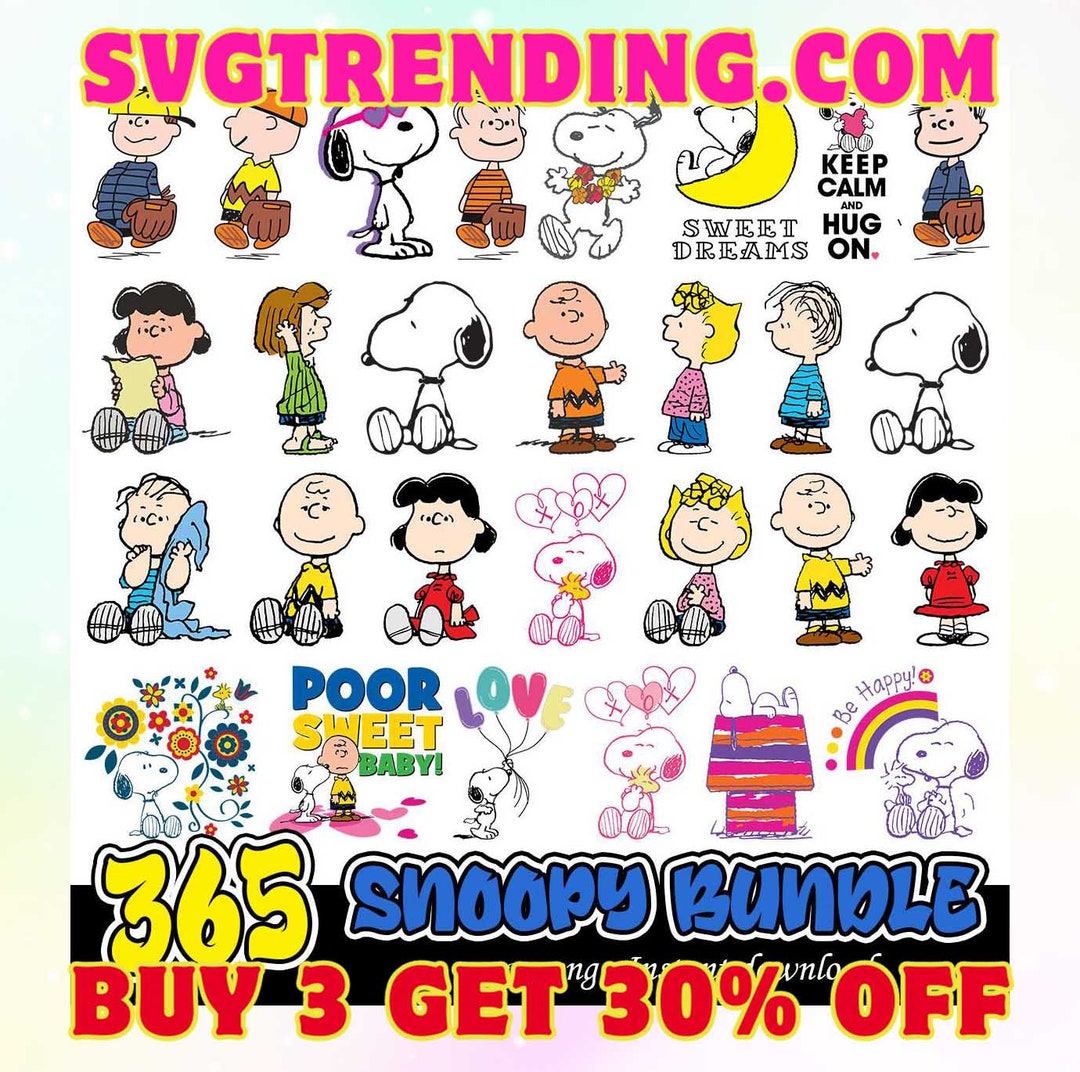 Snoopy Bundle Svg Pngsnoopy Bundle Svg, Snoopyy Svg, Peanut Svg, Keep ...