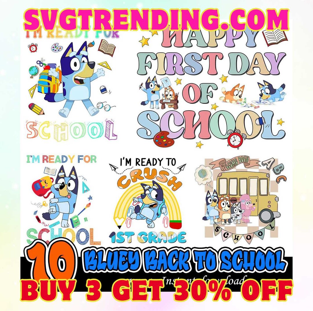 Bluey Bundle, Bluey Cut Files For Cricut, Bluuey And Biingo, Bluuey ...