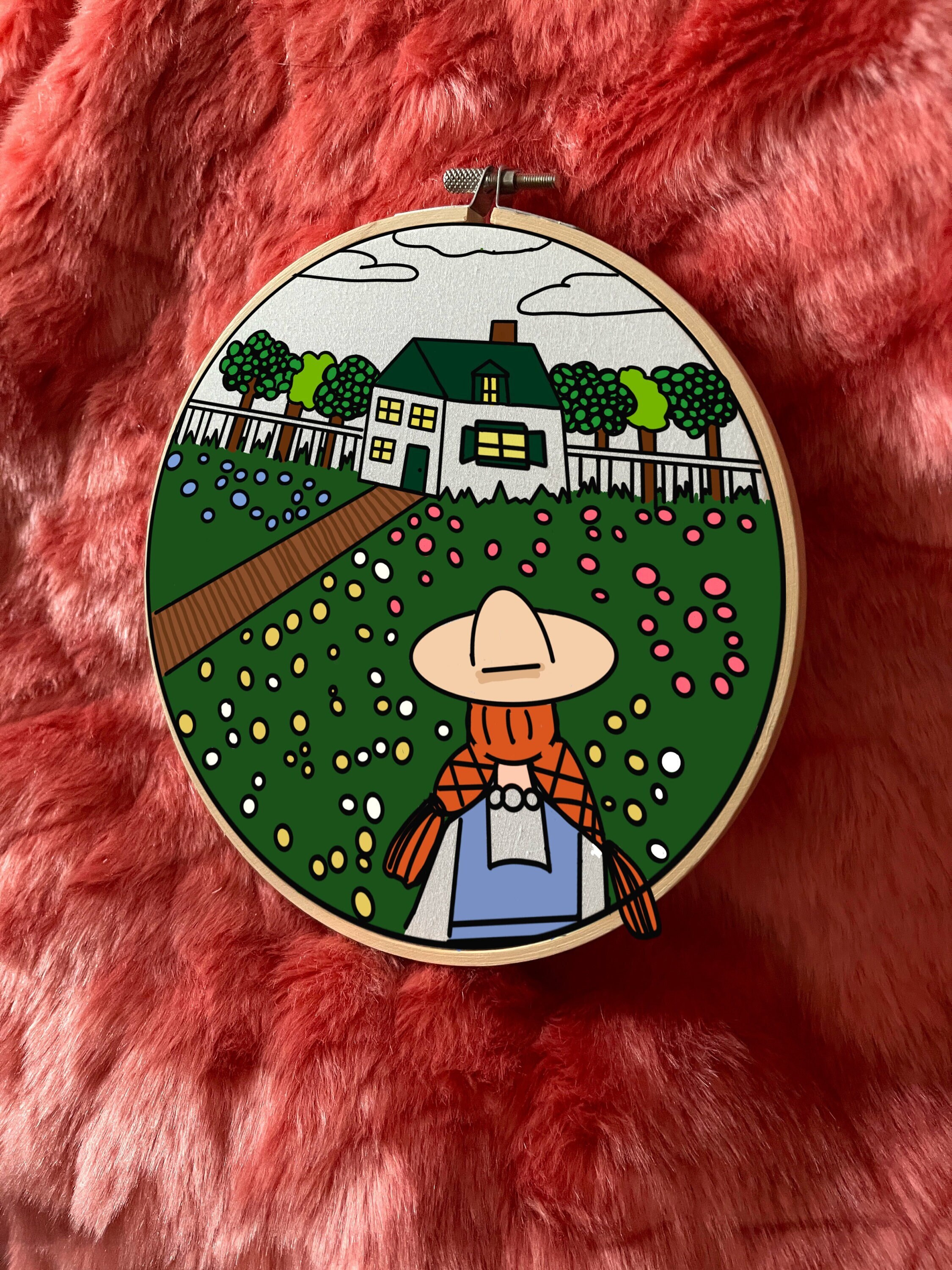 Anne of Green Gables Embroidery Pattern, Anne Shirley Embroidery,hand ...