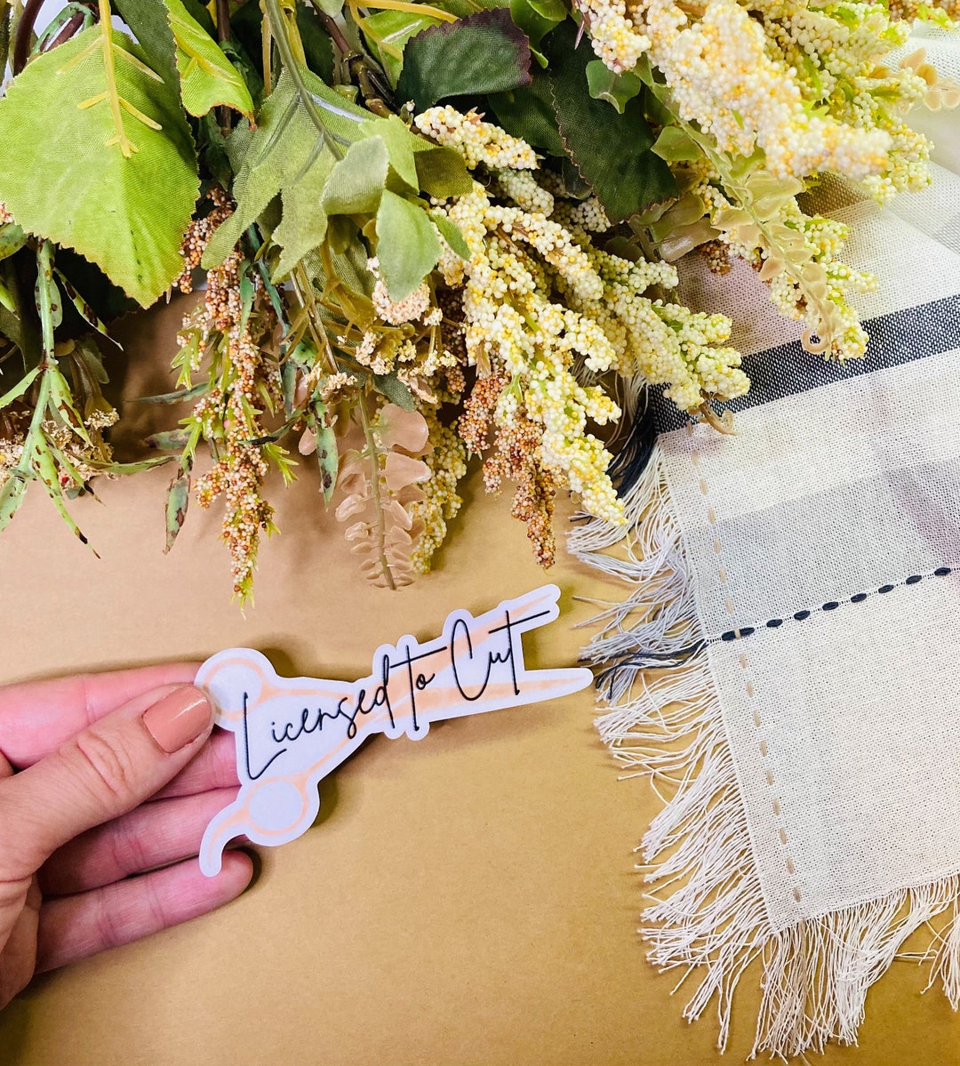 Hairstylist Sticker - Stylist Sticker - Laptop Sticker - Hydroflask ...