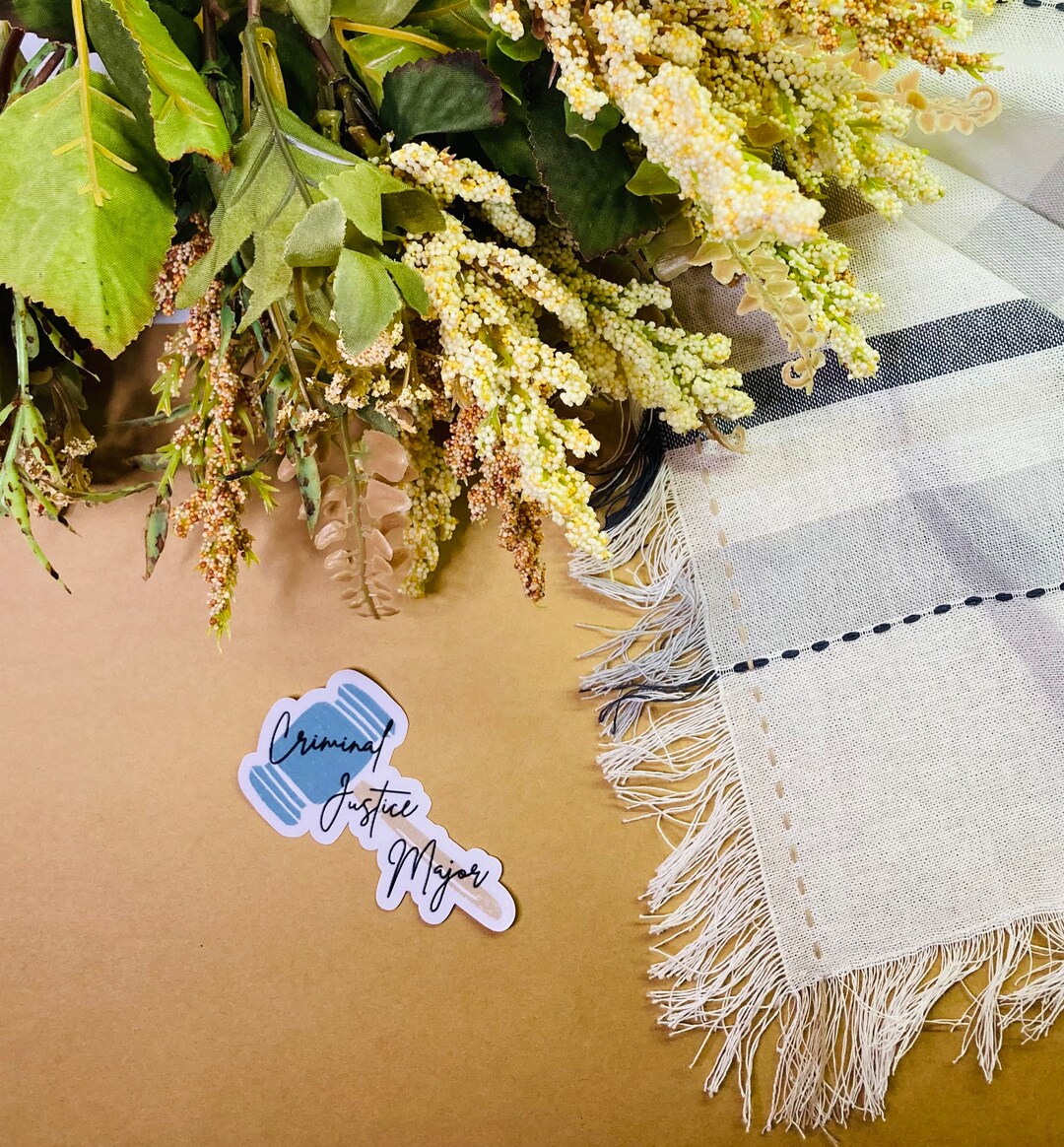 Criminal Justice Major Sticker - Judge Gavel Sticker - College Major ...