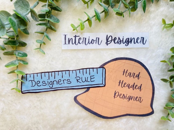 Designer Sticker Architecture Student Sticker Interior | Etsy