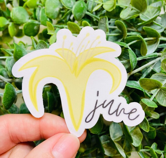 Honeysuckle Sticker Birth Month Sticker Gifts for Daughter | Etsy