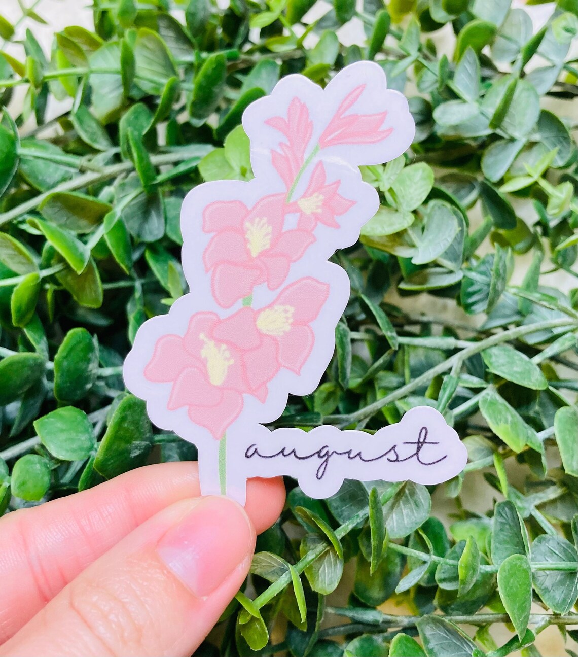 August Birth Flower Sticker Gifts for Daughter Water - Etsy