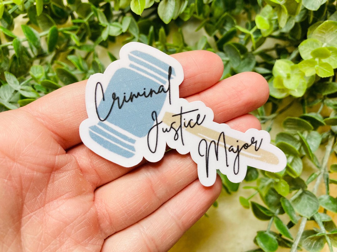 Criminal Justice Major Sticker Judge Gavel Sticker College - Etsy