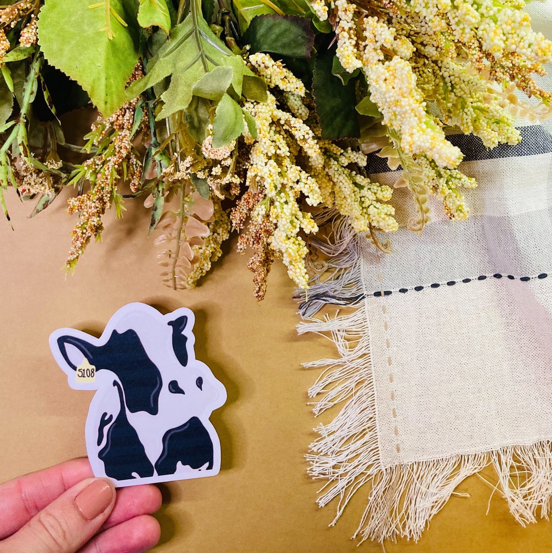 Colorblock Dairy Cow Sticker Gifts for Her Dairy Cow Sticker Hydroflask ...