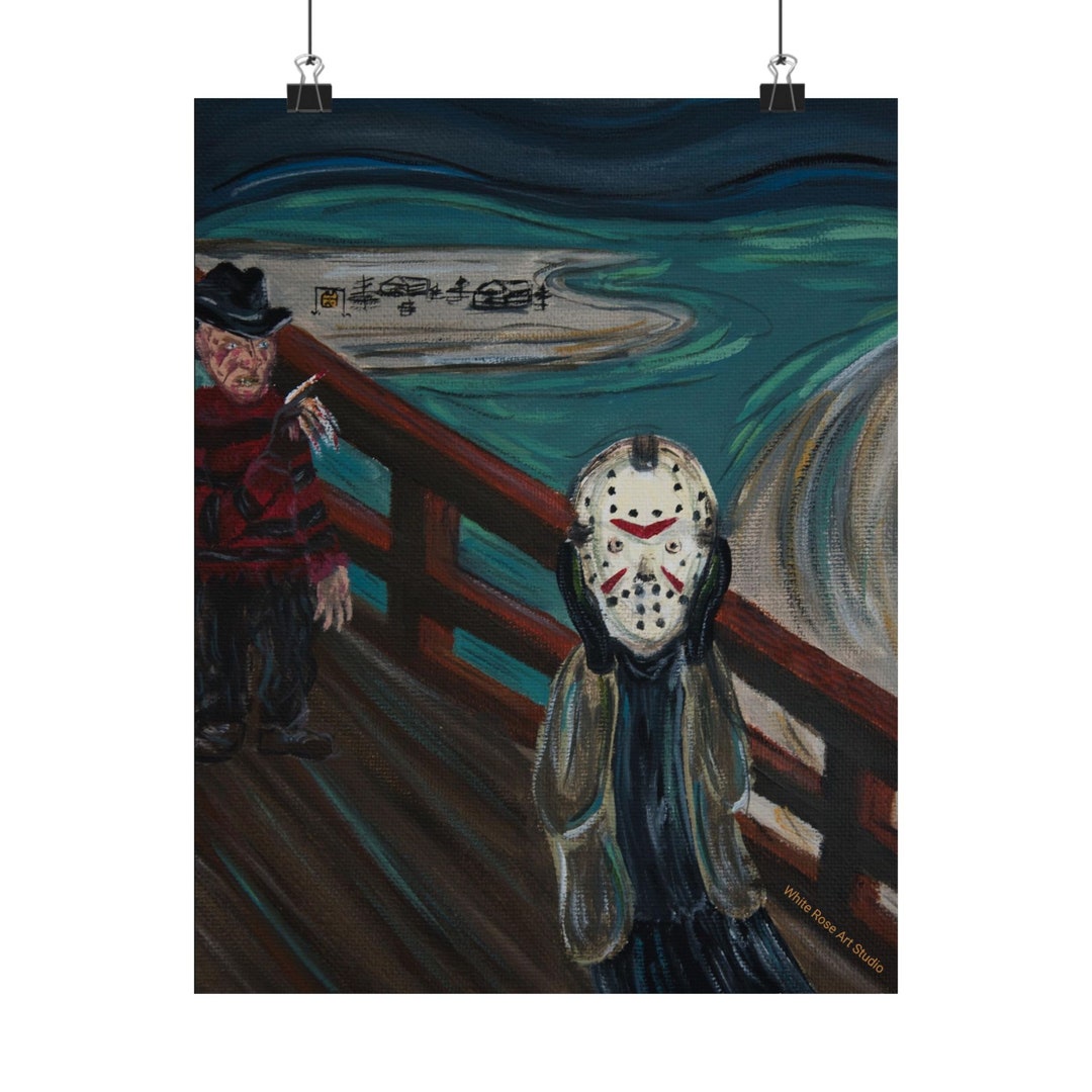 Freddy Vs. Jason Scream Parody Poster - Horror Art Print - Etsy