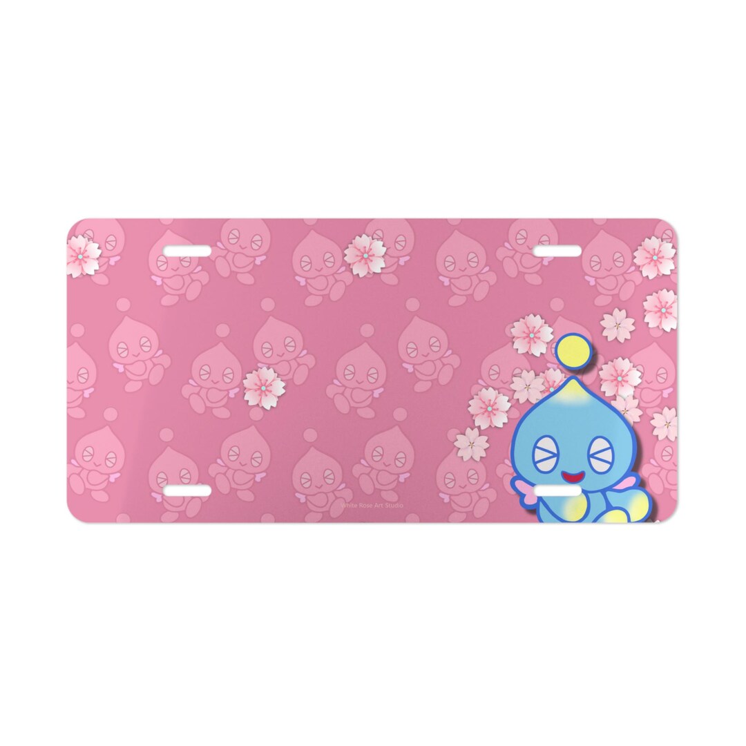 Chao Metal Vanity Plate- Sonic the Hedgehog, Gifts for Video Game Fans ...