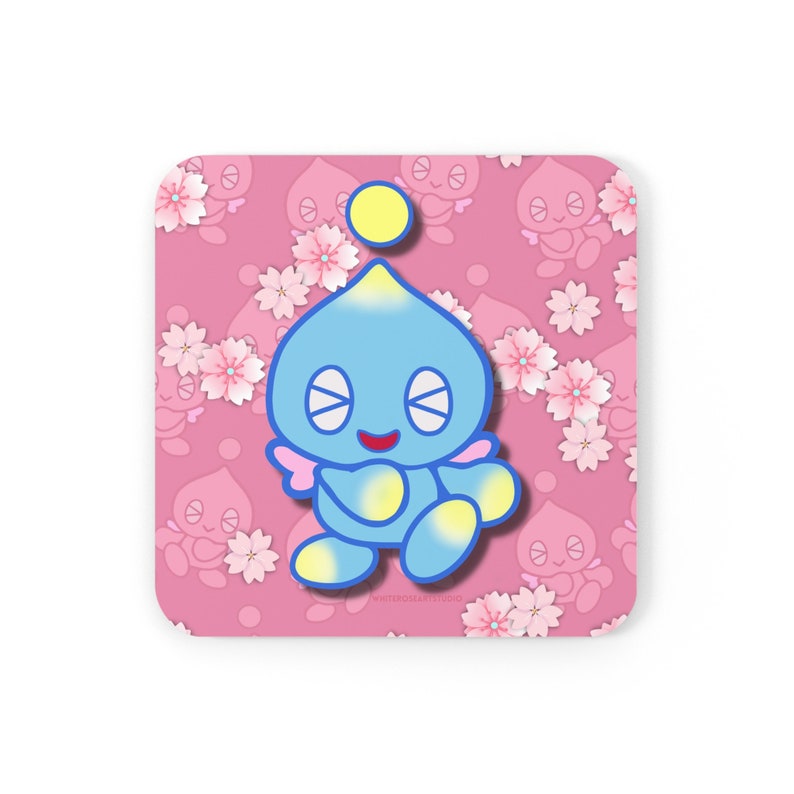 Chao From Sonic the Hedgehog Cork Back Coaster - Etsy
