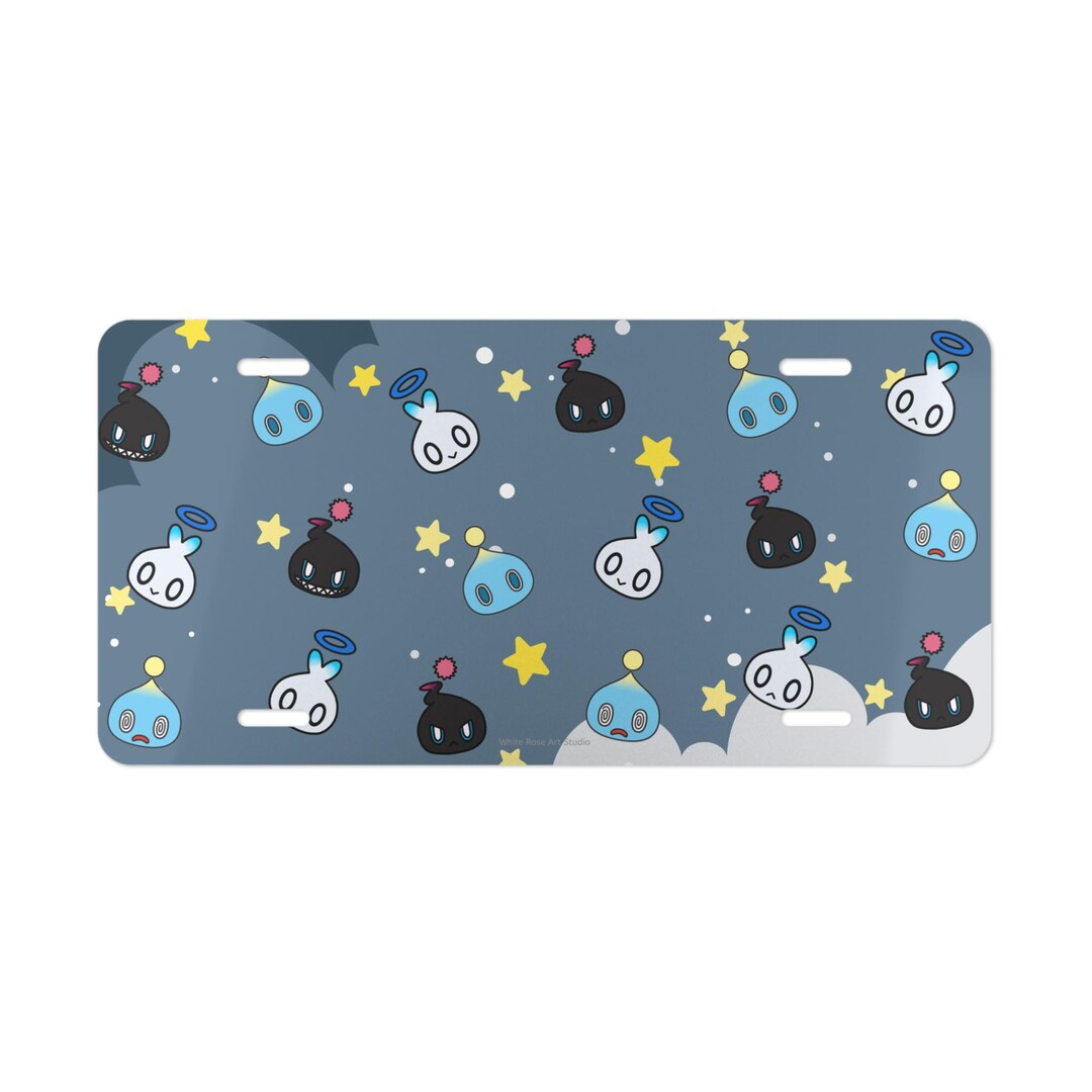 Hero Chao / Dark Chao / Chao Metal Vanity Plate- Sonic the Hedgehog ...