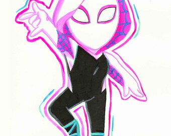 Spider Gwen Chibi - Etsy
