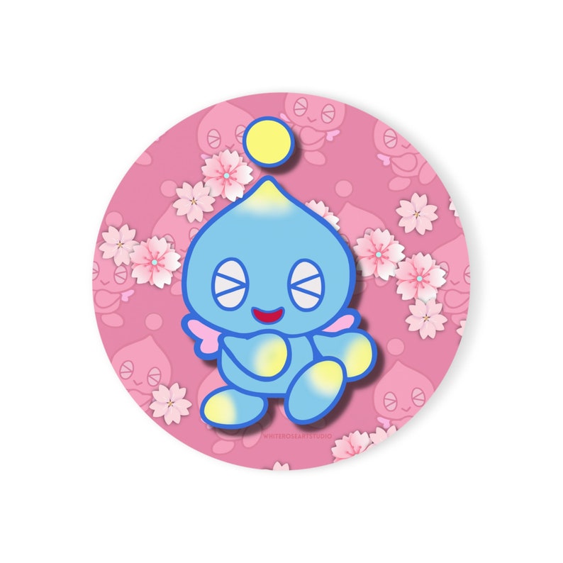 Chao From Sonic the Hedgehog Cork Back Coaster - Etsy
