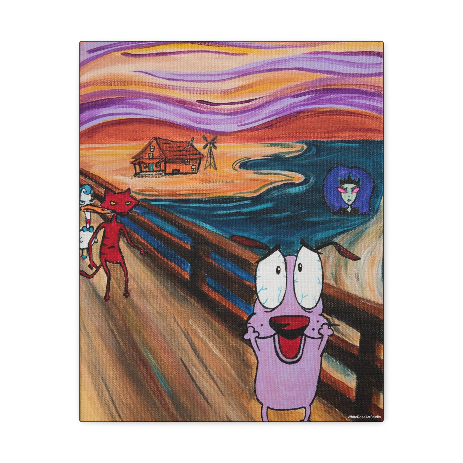 The Scream Series the Courage on Canvas Gallery Wrap - Etsy Canada