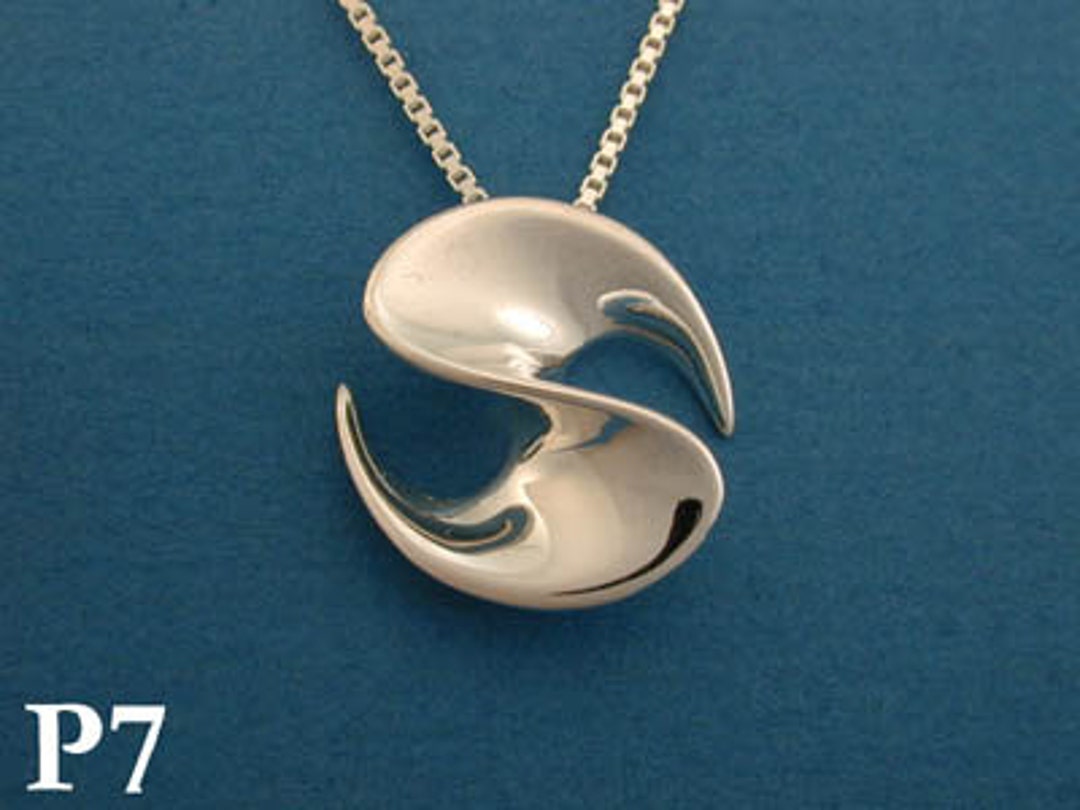 Large Ying Yang Pendant With Chain - Etsy