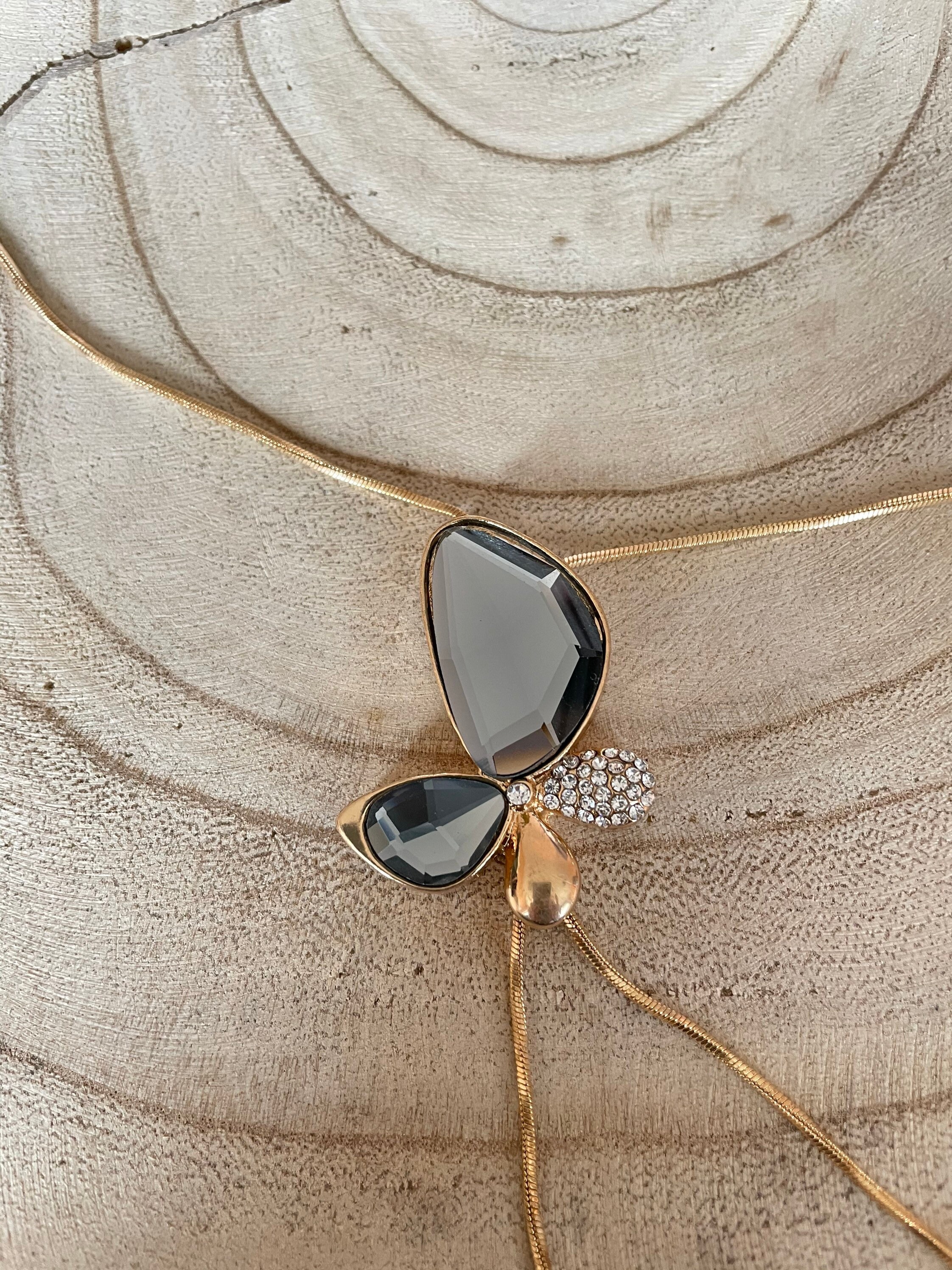 Butterfly chain gold | Etsy