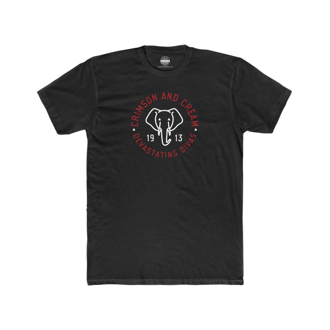 Delta Elephant Icon T-shirt - Black | DST D9 Black Sorority Crossing ...