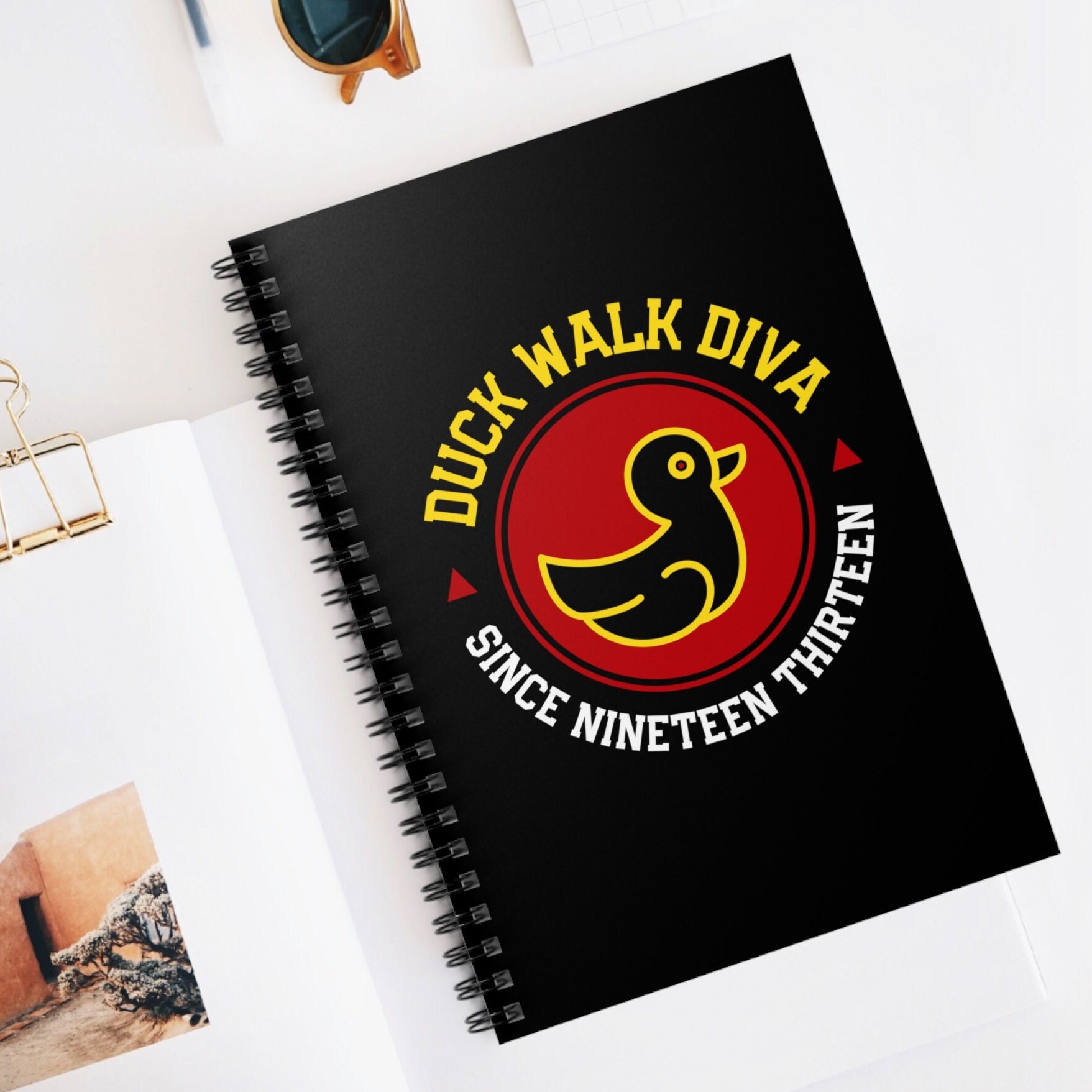 DST Duck Walk Diva Mini Notebook Black Sorority Crossing Gift, BGLO ...