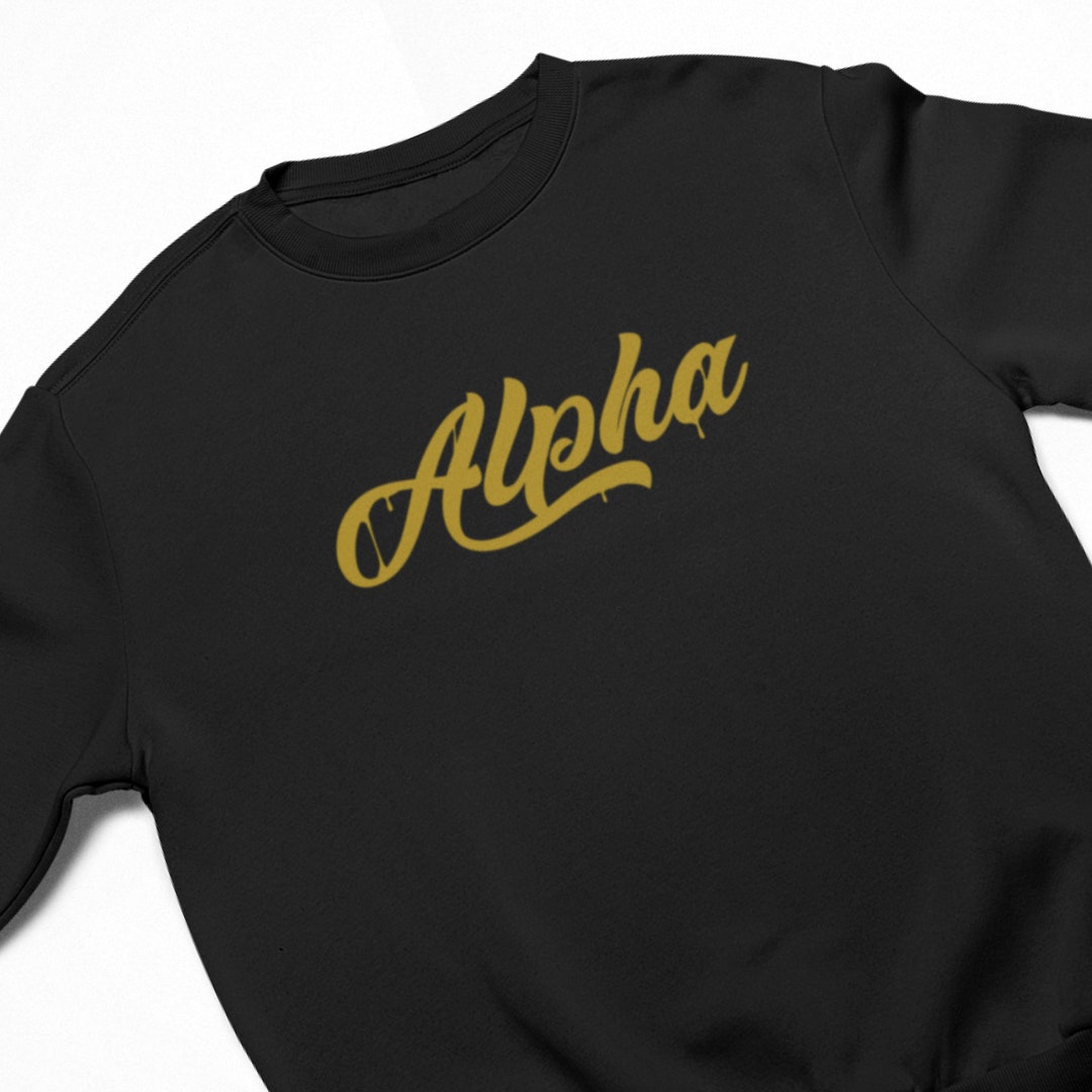 Alpha Drip - Crew Sweatshirt | Black Fraternity D9 Crossing Gift ...