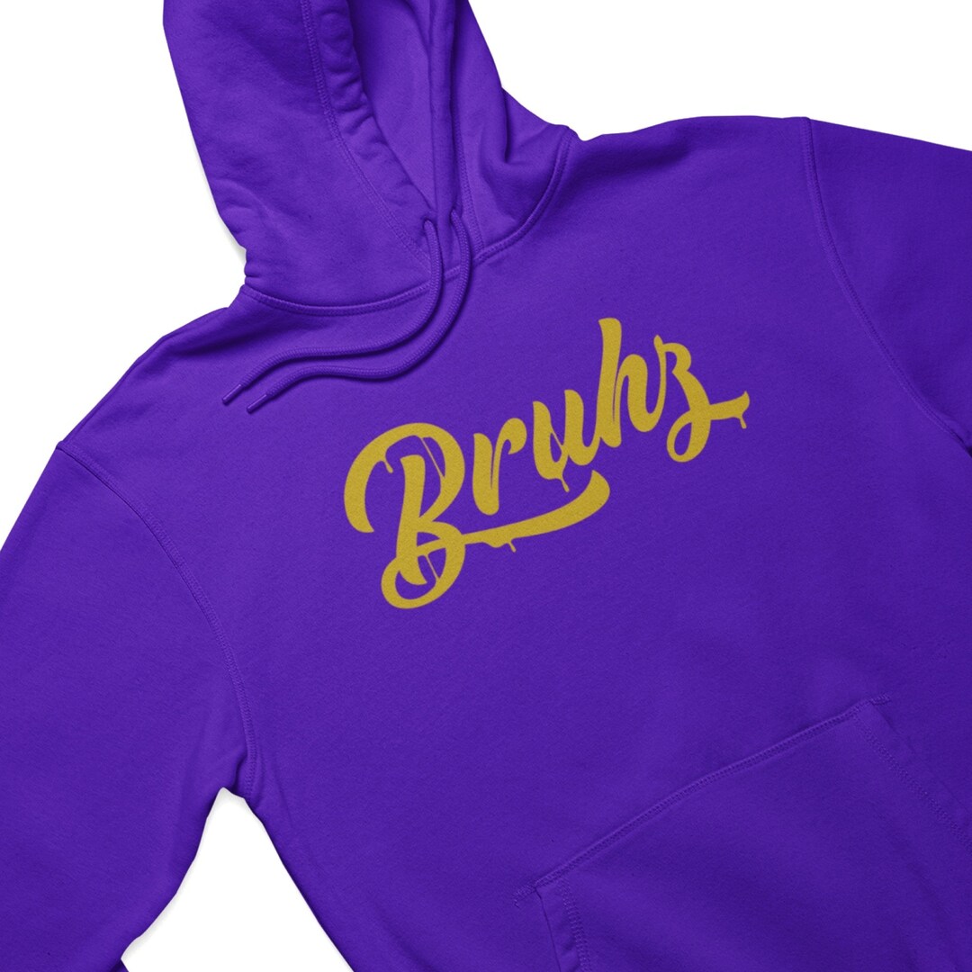 Bruhz Drip - Purple Hoodie | Omega Black Fraternity D9 Crossing Gift ...
