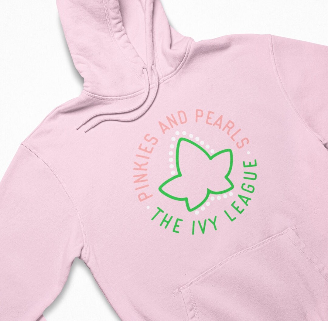 Ivy Leaf Icon Hoodie Sweatshirt D9 Black Sorority Crossing Gift, Modern ...